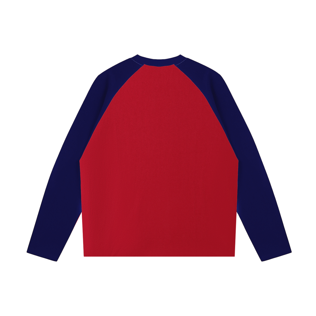 Color-Blocked Raglan Long-Sleeve T-Shirt – Wear the legend